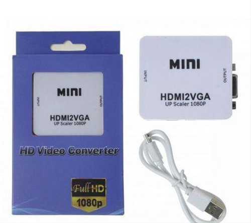 Адаптер Mini hdmi/VGA 1080p Converter (white)