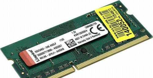 Kingston valueram 4GB SO-dimm DDR3 1333 мгц