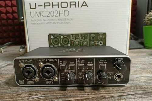 Внешняя звуковая карта behringer u phoria umc202hd обзор