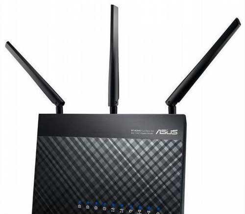 Wi-Fi роутер asus RT-AC68U, AC1900, черный