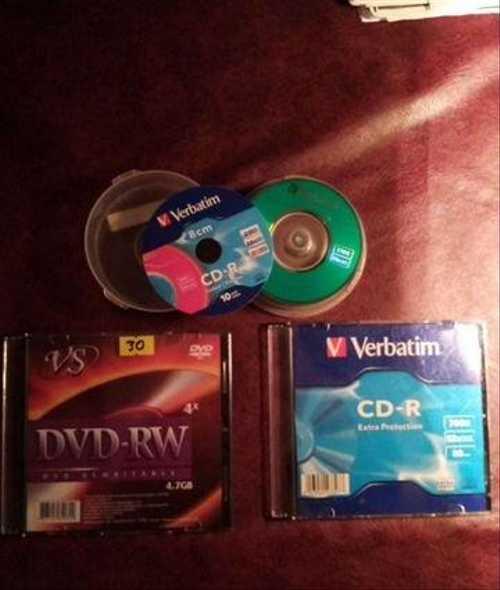 Болванки Verbatim cd-r 700mb, 210 mb