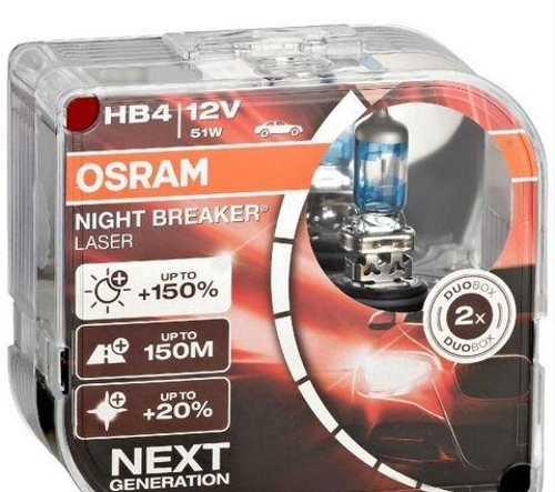 Автолампа osram HB4 12V 51W P22d Night Breaker Las