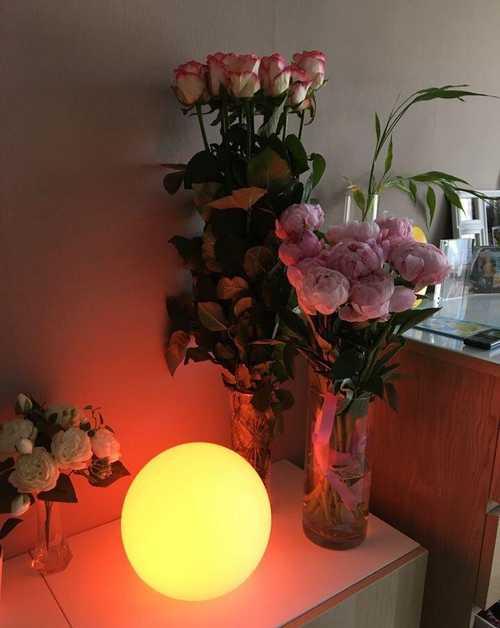 Ночник шар светильник умная лампа Алиса Яндекс шар