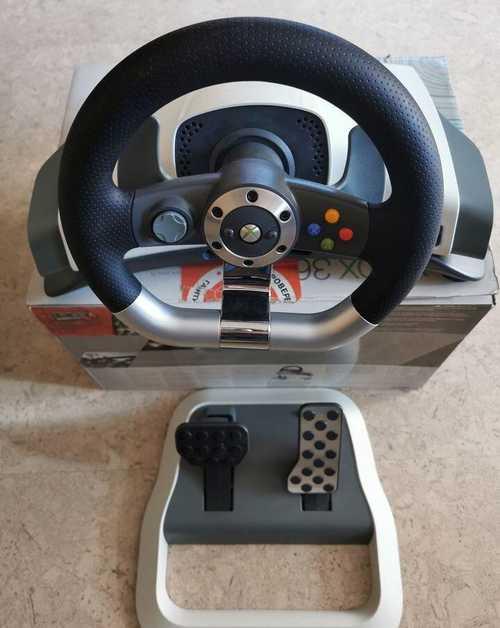 Руль + Педали Xbox 360 Wireless Racing Wheel