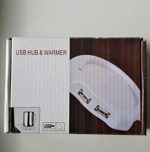 Хаб usb + Cup Warmer Pad (Нагреватель для кружки)