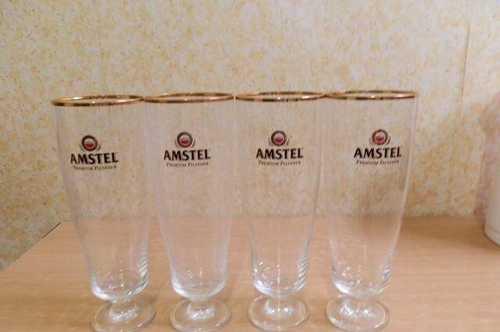 Стаканы пивные amstel (набор)