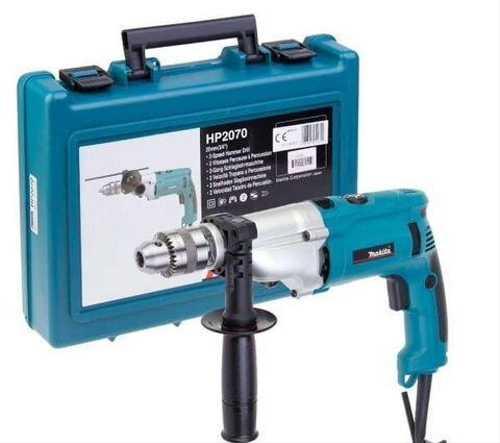 Дрель ударная makita HP2070 1010Вт, 0-1200/0-2900