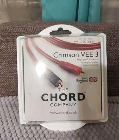 Кабель межблочный Chord Crimson VEE 3 2xRCA x 2xRC