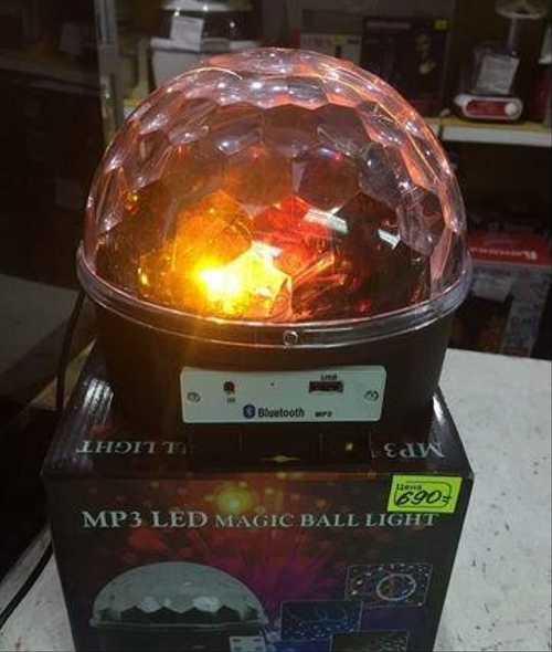 Светодиодный диско-шар Magic Ball bluetooth, USB