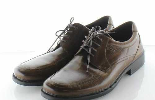 Туфли Ecco Brown Leather Apron Toe Oxfords 44 разм
