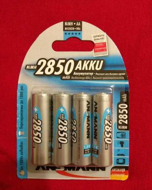 Аккумулятор Ansmann AA 2850 mAh (уп 4 шт)