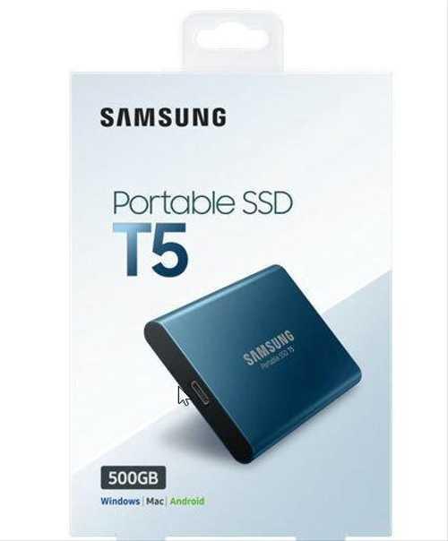 Внешний SSD накопитель Samsung T5 500GB