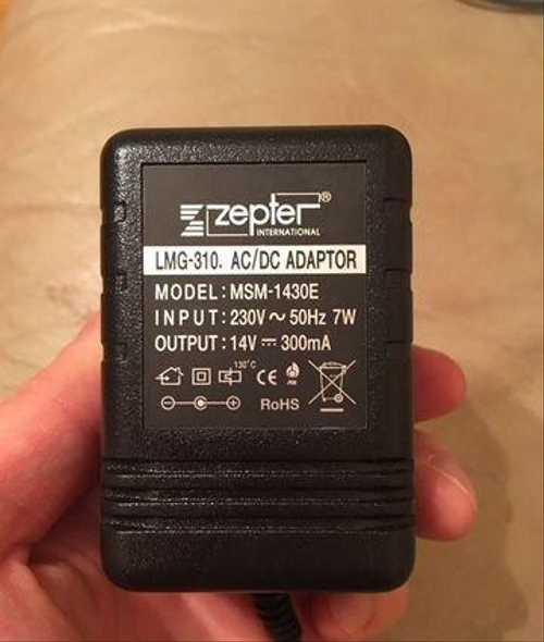 Zepter lmg 310. блок питания адаптер