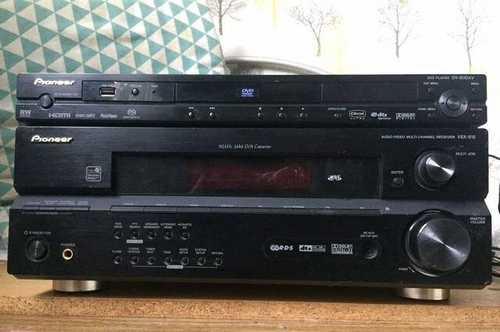 Receiver Pioneer VSX-515 + DVD pleer DV-600AV