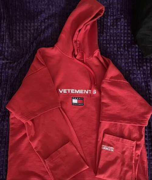 Худи Vetements x Tommy Hilfiger