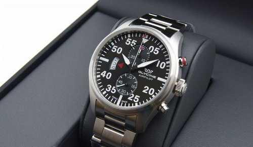 Часы Glycine Airpilot Chrono Швейцария, новые