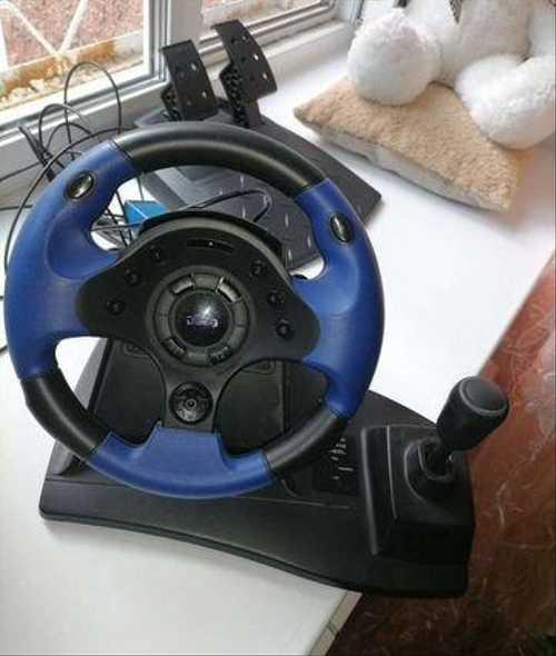 Игровой руль dialog racing wheel gw-21fb