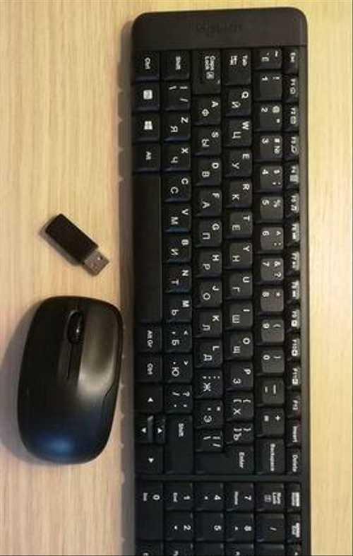 Клавиатура и мышь беспрводные Logitech MK220