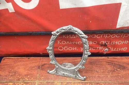 Зеркало настольное винтаж алюминий СССР