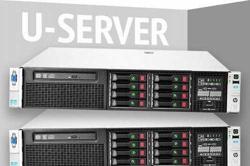 Сервер HP DL380p Gen8 8SFF 2x2630v2 16Gb 2x460W