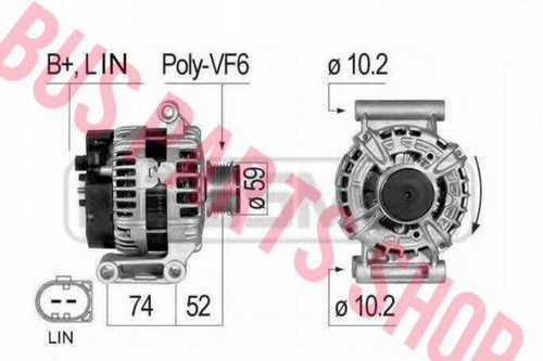 Генератор Пежо Боксер 3; Форд Транзит; Джампер 3;