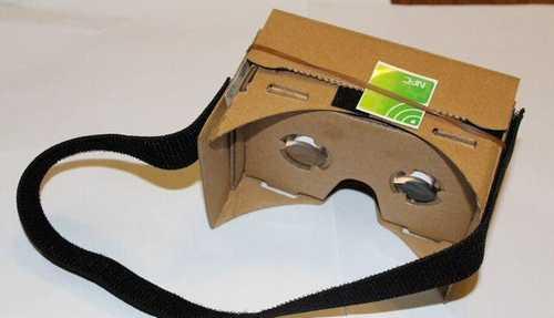 Маска-шлем для VR (google cardboard) с ремнём, NFC