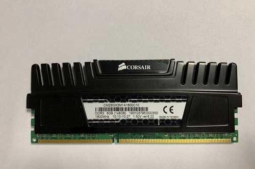 Модуль памяти corsair Vengeance 8 GB DDR3