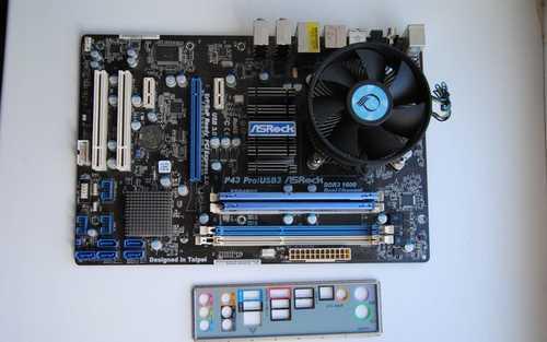 Комплект: AsRock P43 + Xeon E5462 + охлаждение