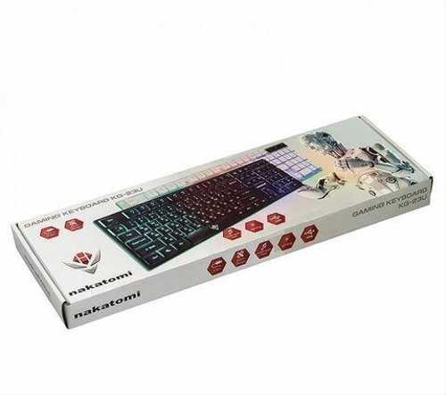 Клавиатура проводная игровая KG-23U, RGB черная