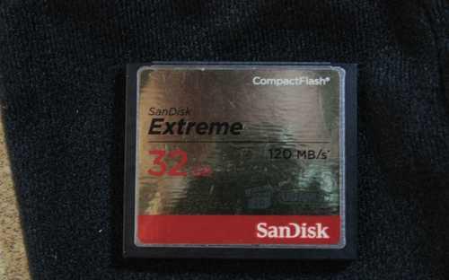 SanDisk Extreme Pro CF (CompactFlash) 32Gb 160 MB