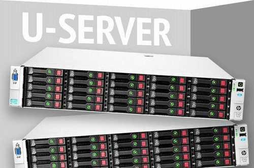 Сервер HP DL380p G8 25SFF 2x2630v2 16Gb p420i 2x75