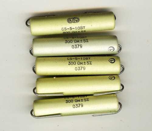 Резисторы СССР С5-5 С5-16 С5-37 млт 0,5-10Вт