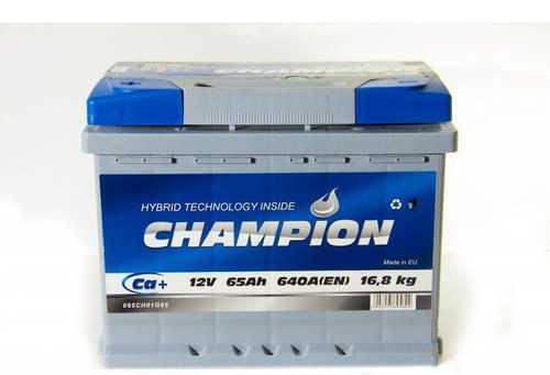 65Ач новый аккумулятор Champion 6CT-65 640A