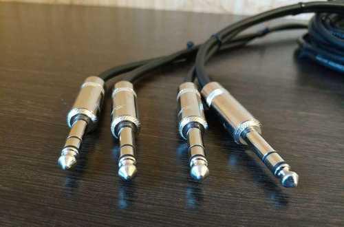 Два кабеля stereo jack 6.3 mm 5.5m