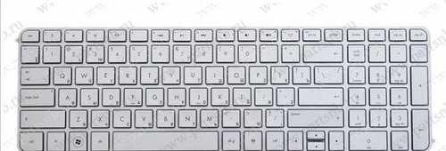 Клавиатура для ноутбука hp dv6-6000 серебристая