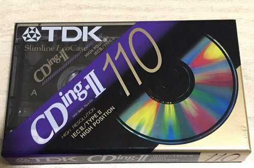 Аудиокассета TDK CDingll 110 хром новая