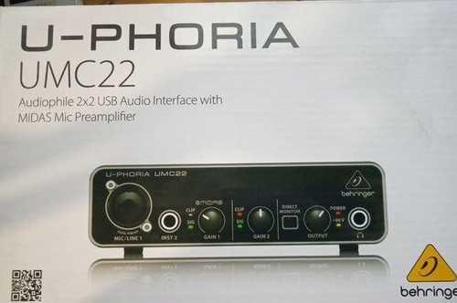 Звуковая карта behringer umc22