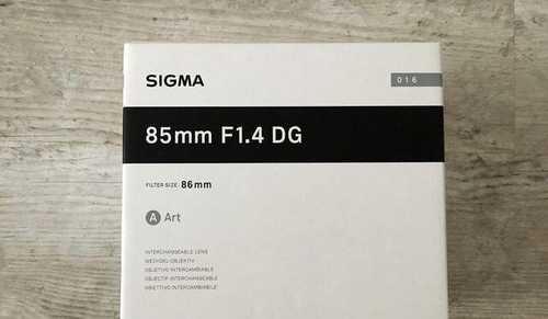 Новый Sigma 85mm f/1.4 DG HSM Art Sony E