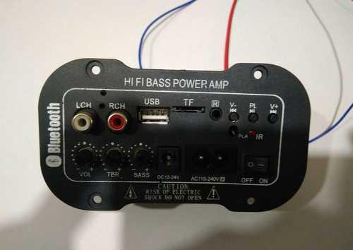 Bluetooth HiFi Bass Power AMP Стерео