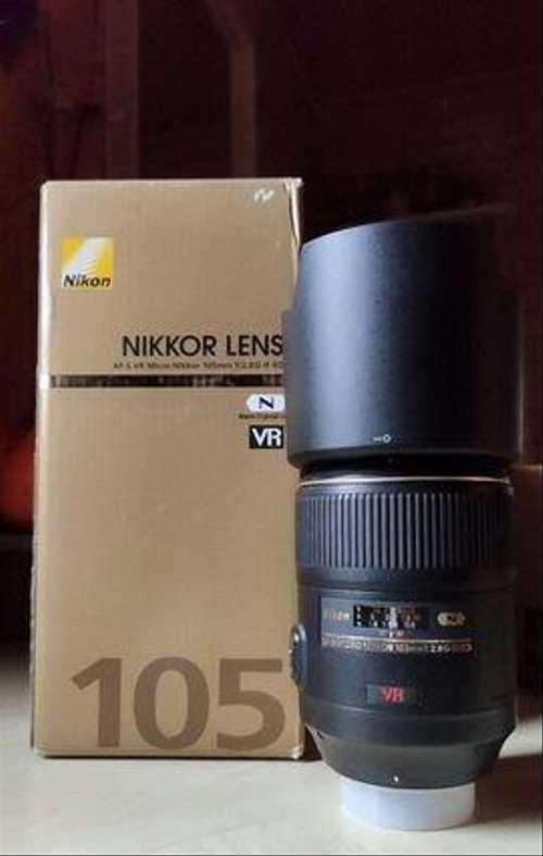 Объектив Nikon 105mm f 2.8g af-s VR