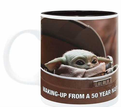 Кружка SW Mandalorian Baby Yoda meme 320 ml