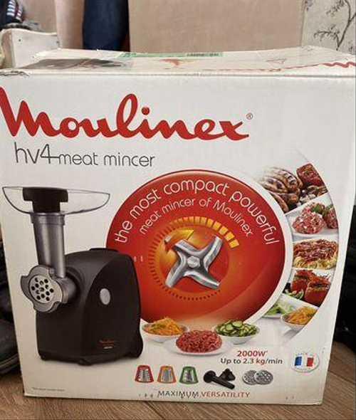 Мясорубка электрическая moulinex hv-4