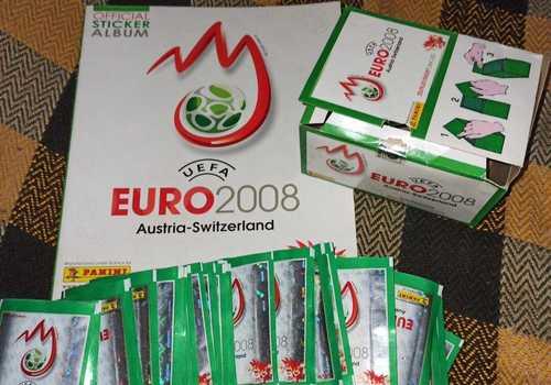 Panini euro 2008 альбом + 80 пакетов