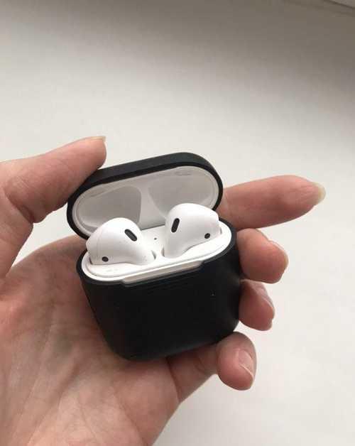 AirPods оригинальные, рабочий кейс и правый наушни