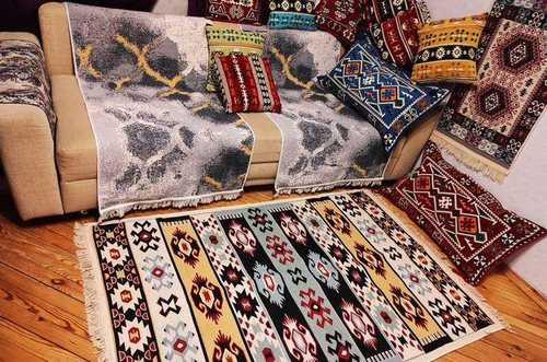 Эко ковры хлопок новые двусторонние килимы