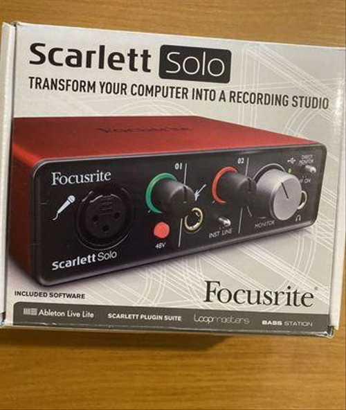 Как настроить звуковую карту focusrite scarlett solo