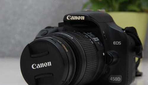 Зеркальный фотоаппарат Canon 450d kit