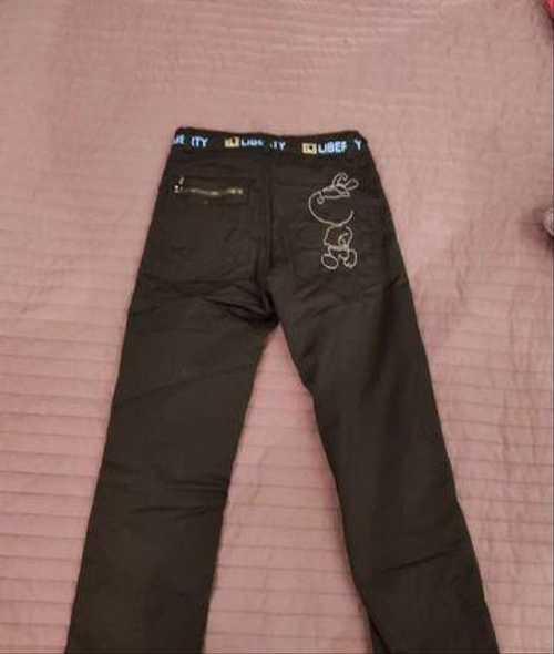 Брюки джинсы утеплённые на мальчика 128