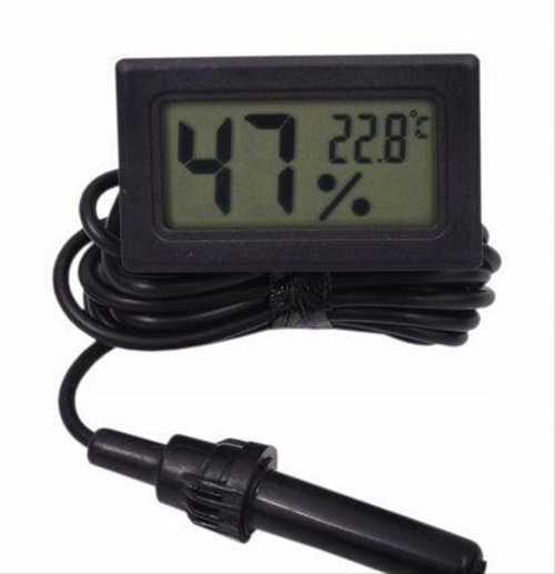 Цифровой термометр с гигрометром с выносным датчик