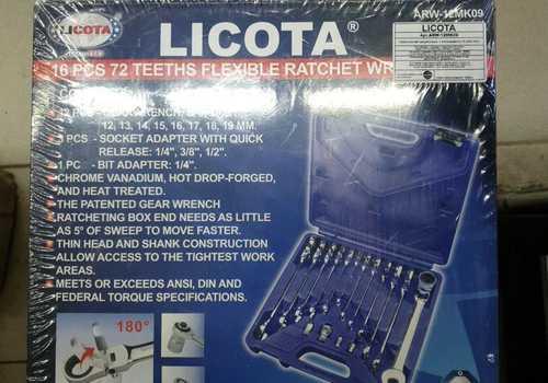 Набор ключей трещоточных 16пр. Licota(доставка)
